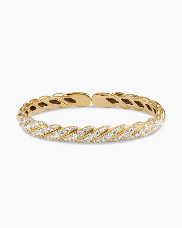 David Yurman Sculpted Cable Flex Bracelet - Diamond