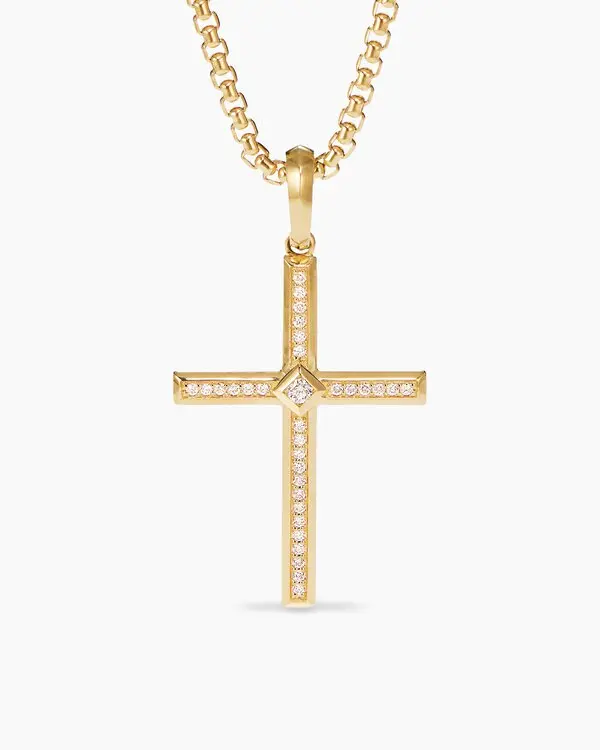 David Yurman Modern Renaissance Cross Pendant - Diamond