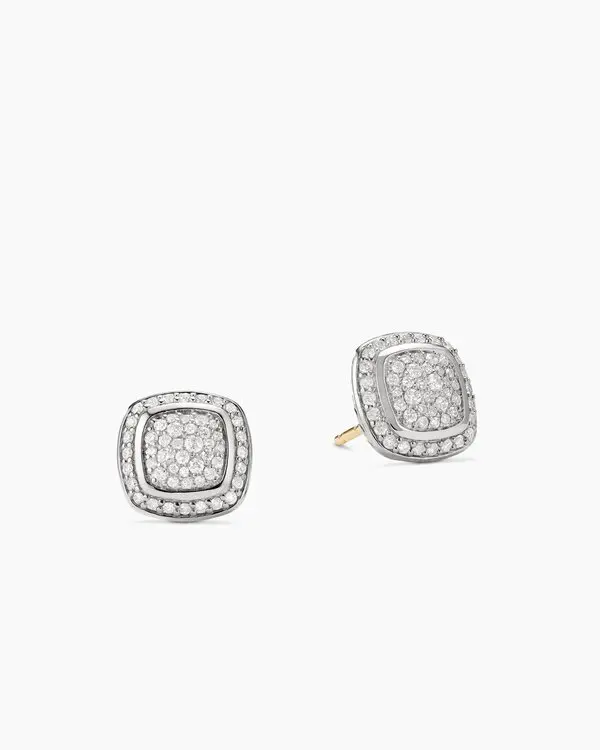 David Yurman Albion Stud Earrings With Pavé Diamonds - Diamond