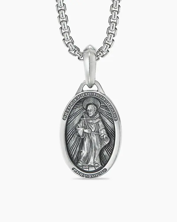 David Yurman St. Francis Sterling Silver Amulet - All Sterling Silver