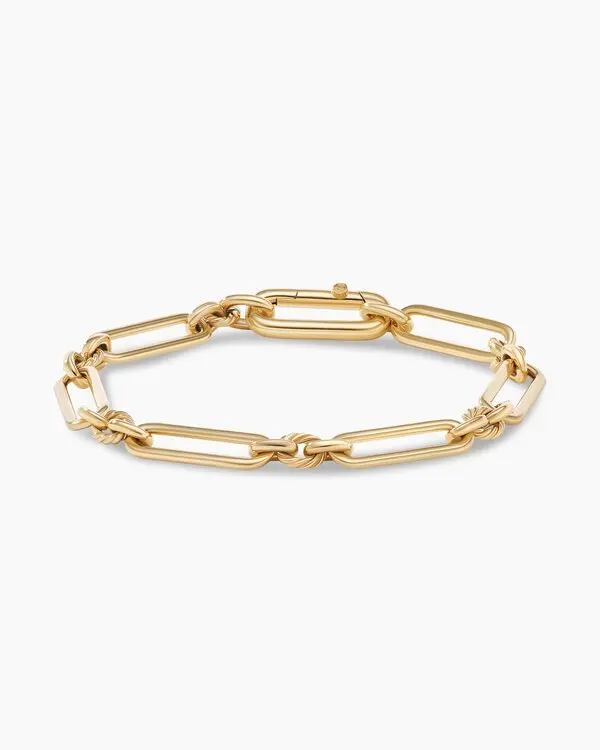 David Yurman Lexington Chain Bracelet - All 18k Yellow Gold