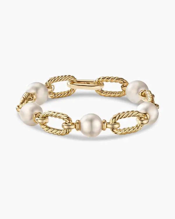 David Yurman Dy Madison® Pearl Chain Bracelet - South Sea White Pearl