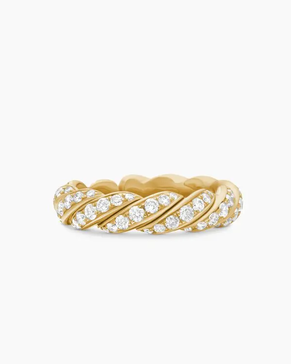 David Yurman Sculpted Cable Flex Band Ring - Multicolor