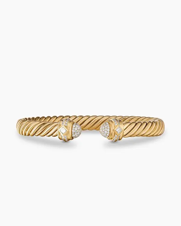 David Yurman Renaissance Oval Cablespira Bracelet - Diamond