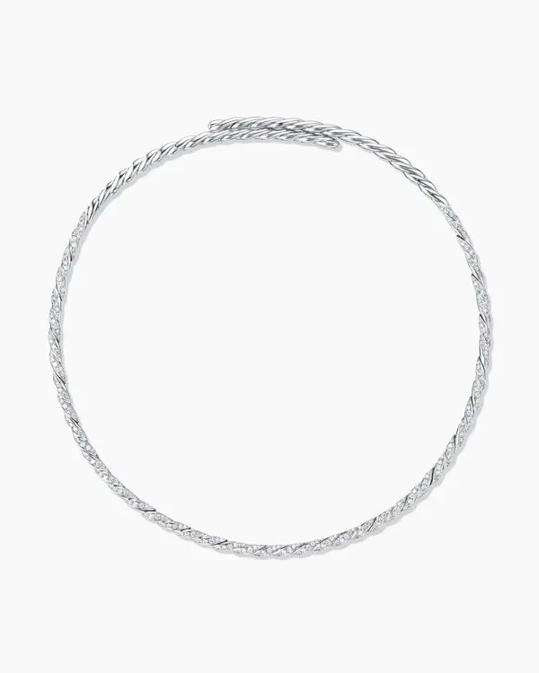 David Yurman Sculpted Cable Flex Necklace - Diamond
