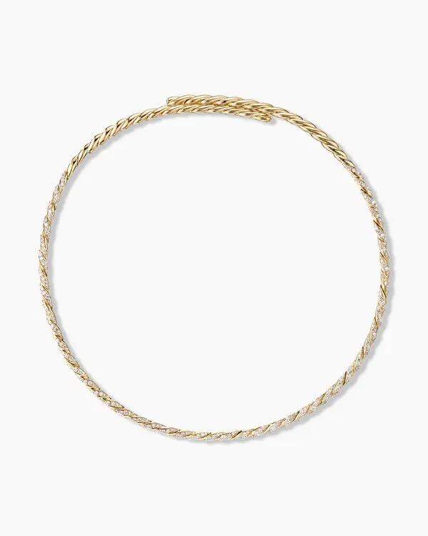 David Yurman Sculpted Cable Flex Necklace - Diamond