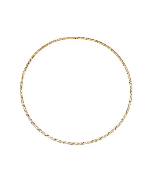 David Yurman Sculpted Cable Flex Necklace - Diamond