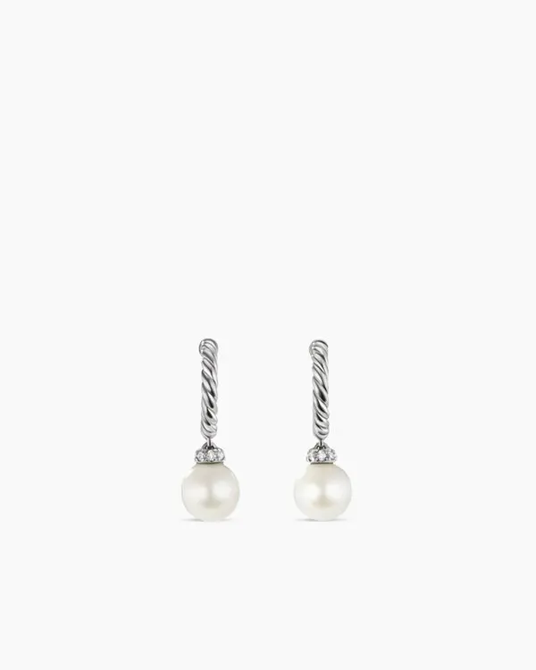 David Yurman And Diamond Earrings - Pearl