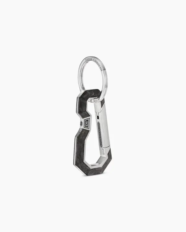 David Yurman Streamline® Carabiner Keychain - Forged Carbon