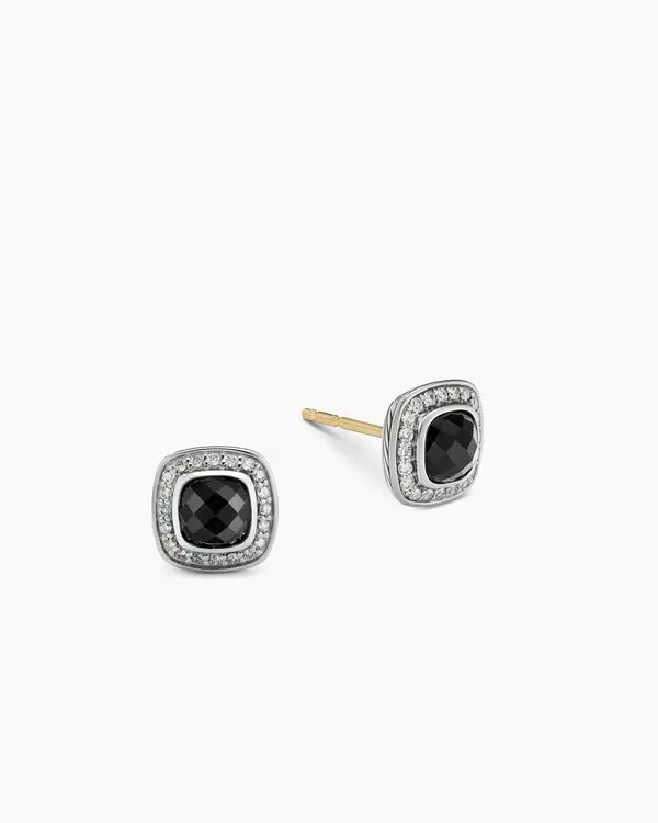 David Yurman Petite Albion Stud Earrings - Black Onyx
