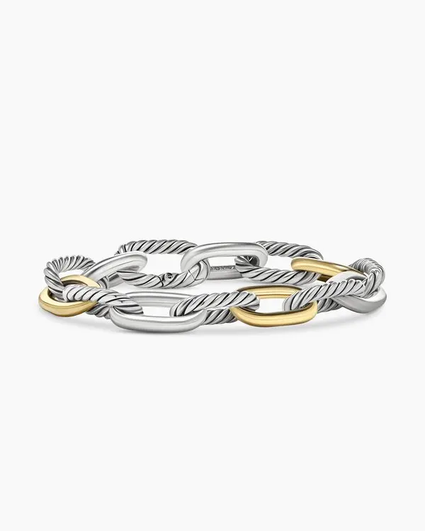David Yurman Dy Madison® Chain Bracelet - Sterling Silver/18k Yellow Gold