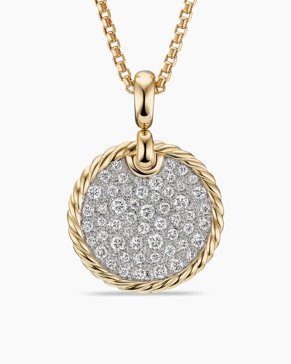 David Yurman Dy Elements® Pendant In 18k Yellow Gold - Diamond