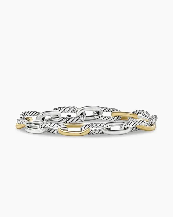 David Yurman Dy Madison® Chain Bracelet - Sterling Silver/18k Yellow Gold