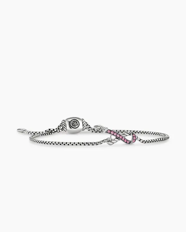 David Yurman Cable Collectibles Ribbon Chain Bracelet - Pink Sapphire