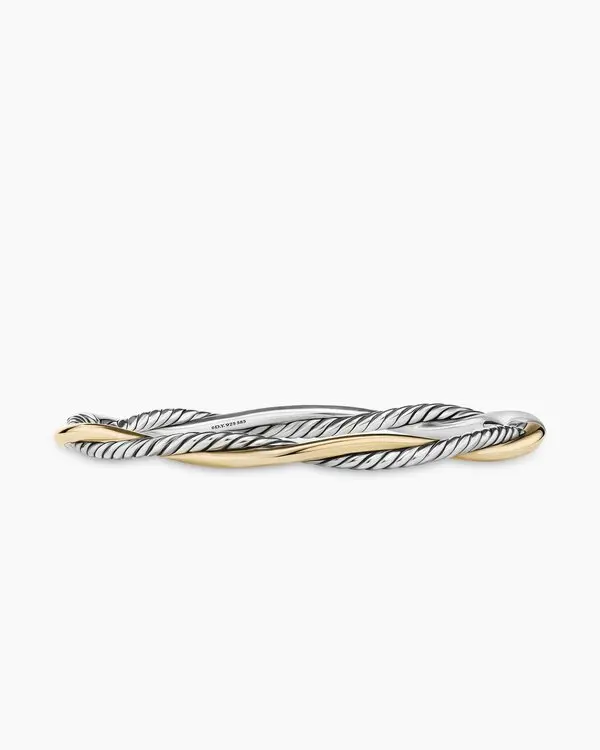 David Yurman Petite Infinity Bracelet - Sterling Silver/14k Yellow Gold