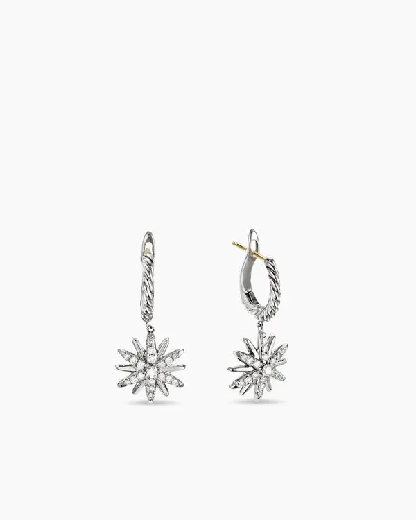 David Yurman Starburst Drop Earrings - Diamond