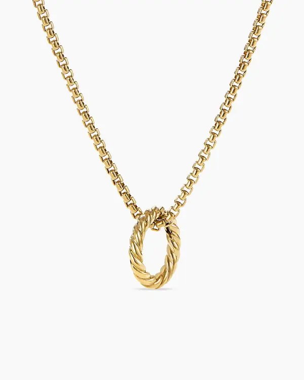 David Yurman Cable Amulet Holder - All 18k Yellow Gold