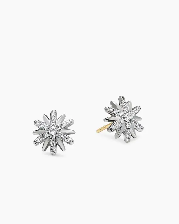 David Yurman Petite Starburst Stud Earrings - Diamond