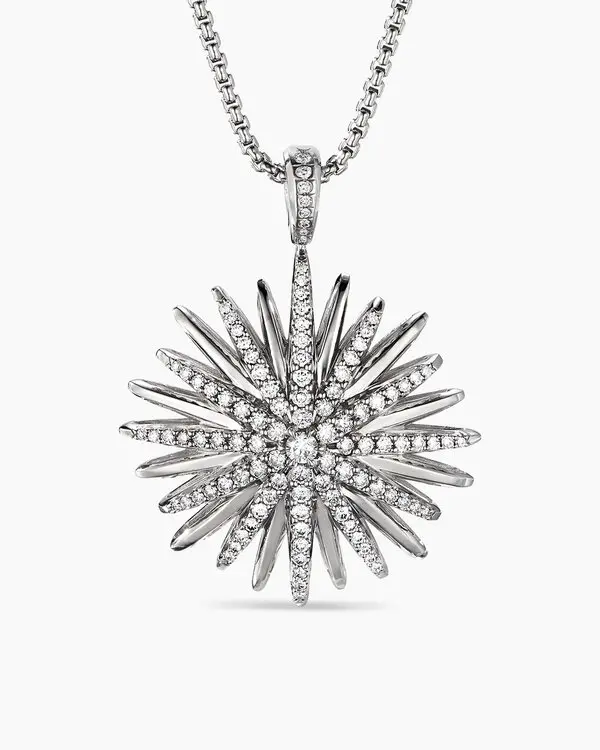 David Yurman Starburst Pendant Necklace - Diamond