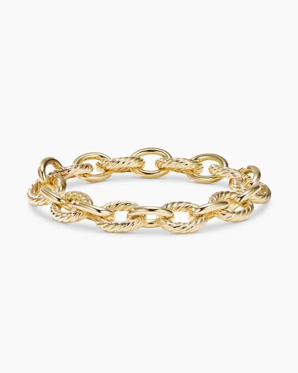 David Yurman 18k Yellow Gold Oval Link Chain Bracelet - All 18k Yellow Gold