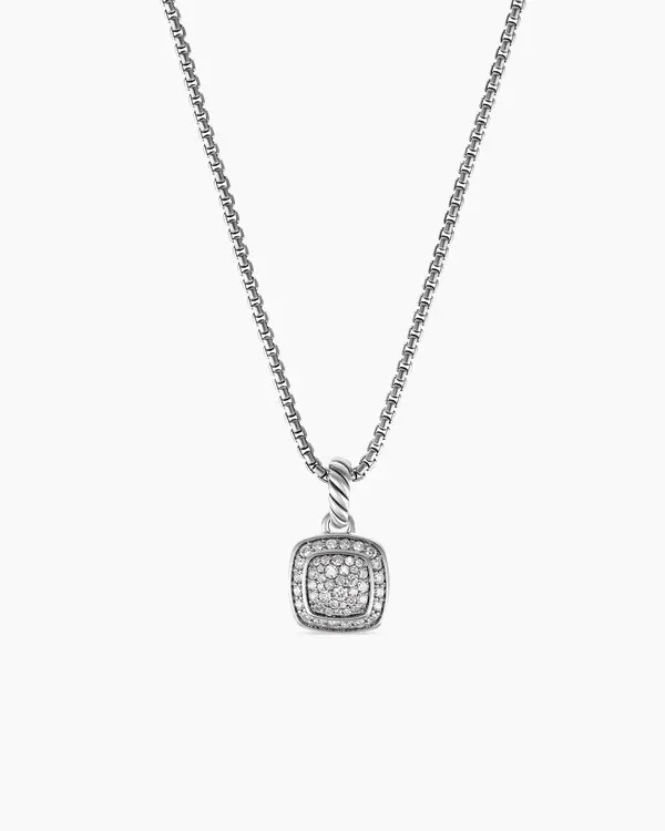 David Yurman Petite Albion Pendant Necklace With Diamonds - Diamond