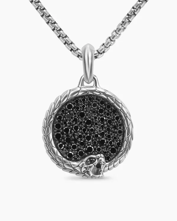 David Yurman Ouroboros Amulet - Black Diamond