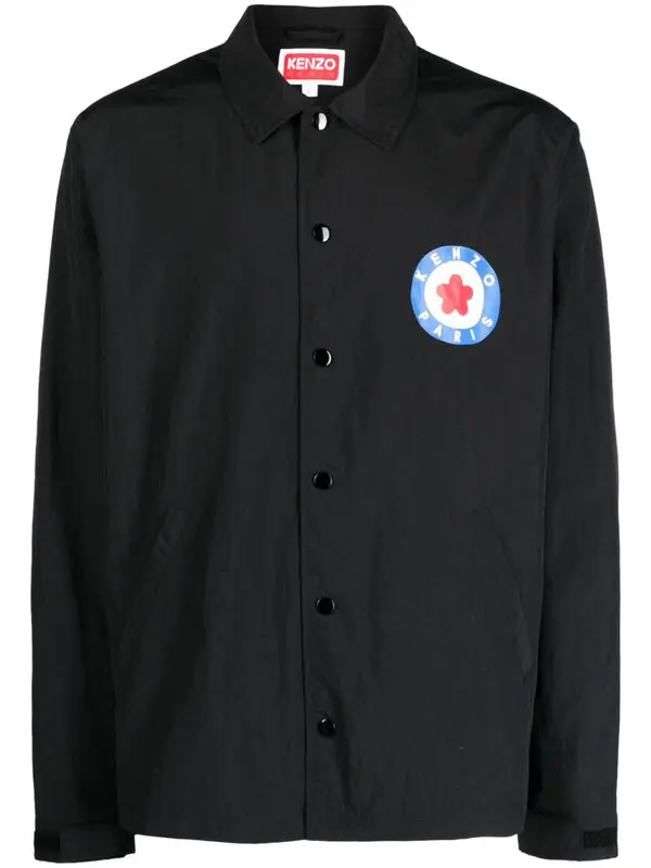 Kenzo Logo-stamp Shirt Jacket