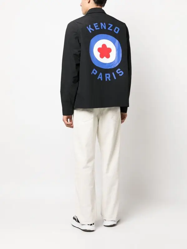 Kenzo Logo-stamp Shirt Jacket