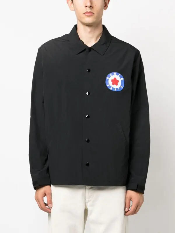 Kenzo Logo-stamp Shirt Jacket