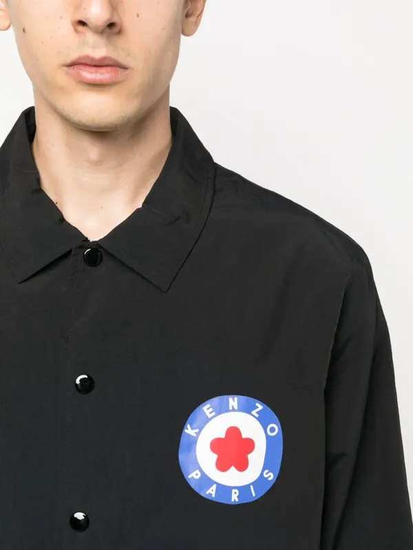 Kenzo Logo-stamp Shirt Jacket