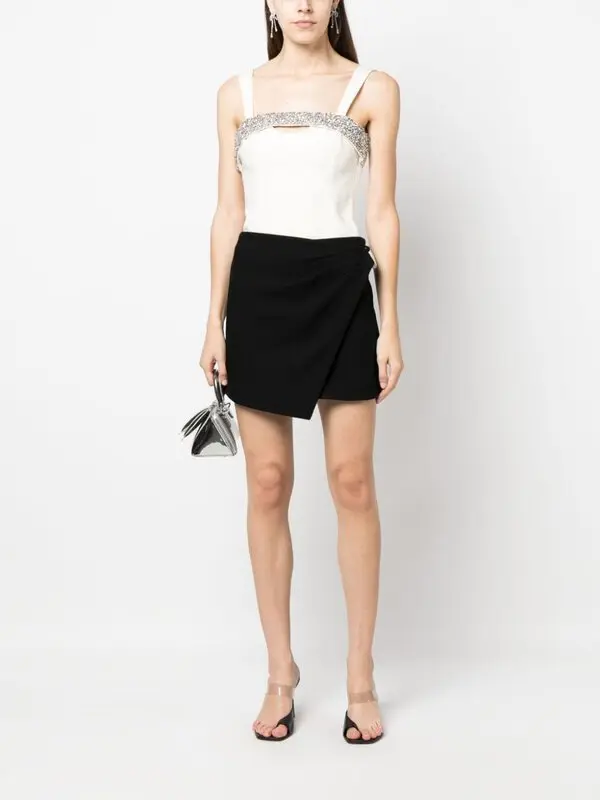 Simkhai Crystal-embellished Corset Top - White