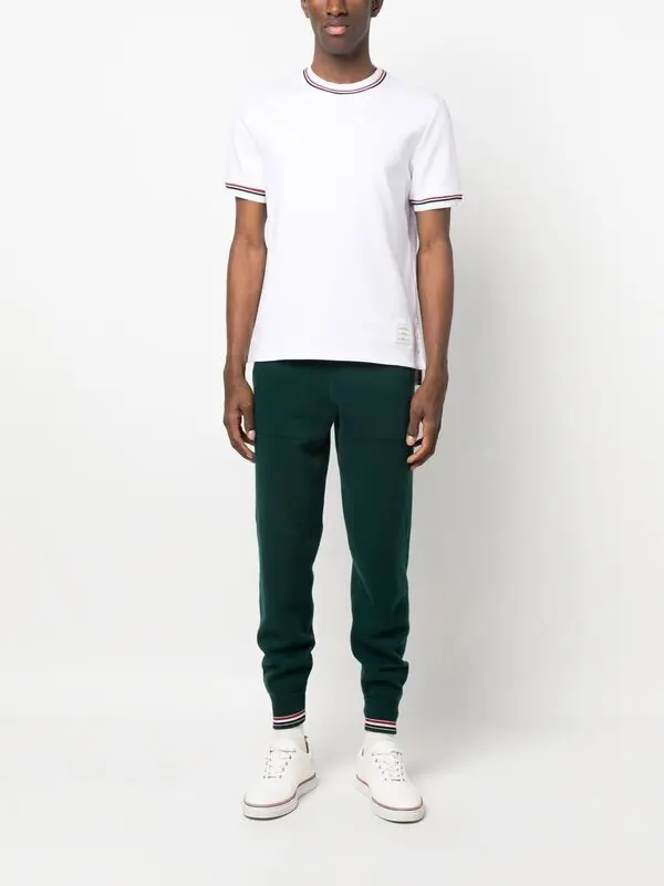 Thom Browne Logo-patch Crew Neck T-shirt