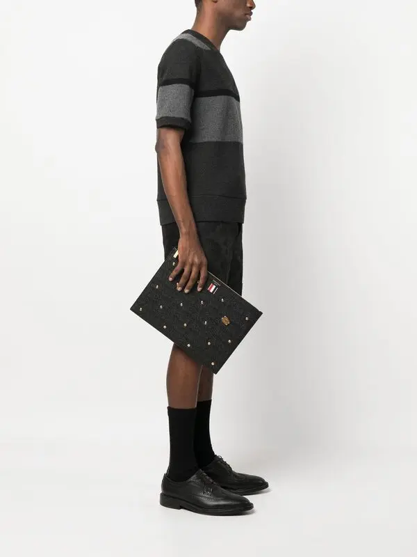 Thom Browne Pebble Grain Leather Document Holder