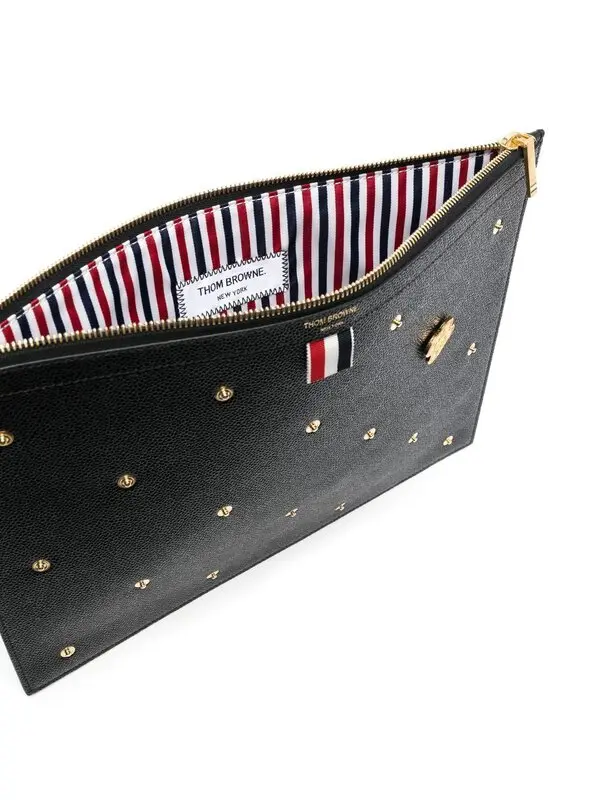 Thom Browne Pebble Grain Leather Document Holder