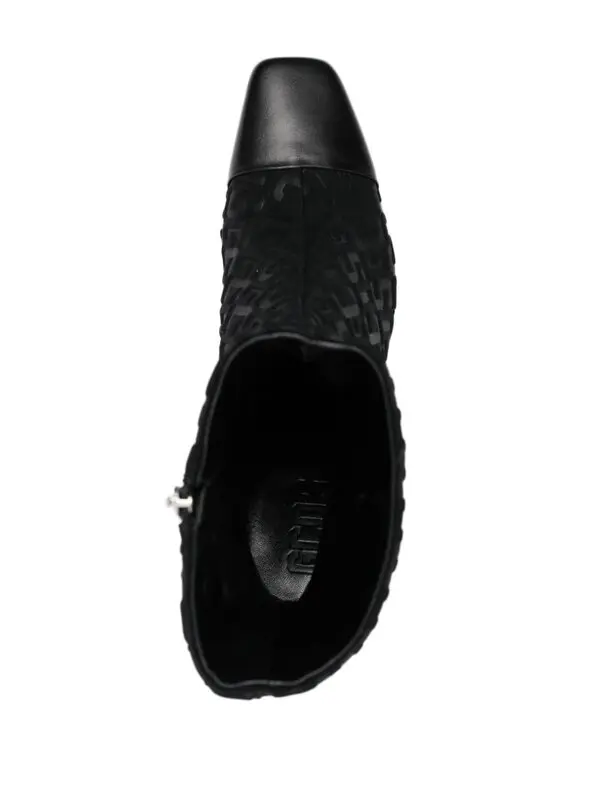 Gcds 75mm Monogram-pattern Ankle Boots