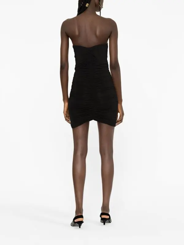Magda Butrym Floral-appliqué Ruched Minidress