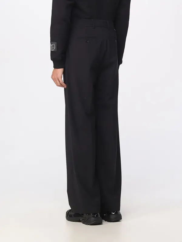 MSGM Virgin Wool Stretch Trousers - Black
