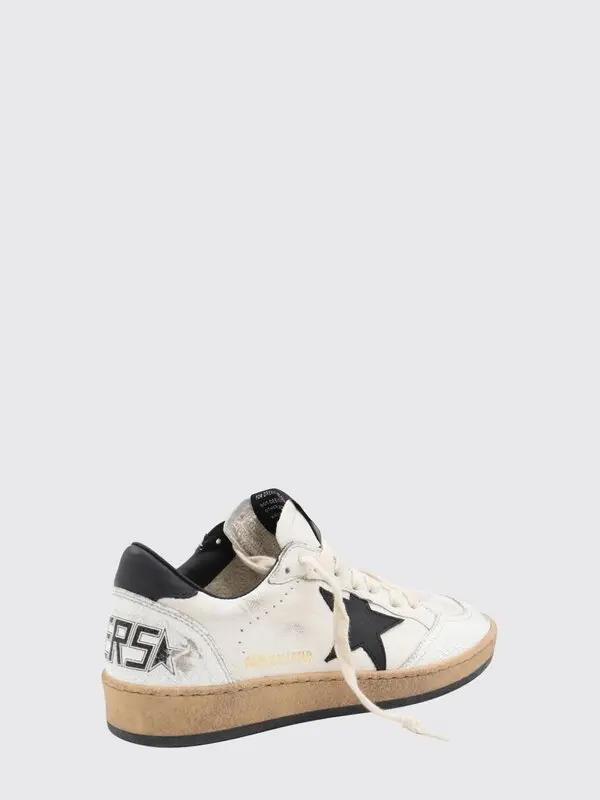 GOLDEN GOOSE Ball Star Crackle Leather Low-top Sneakers - White