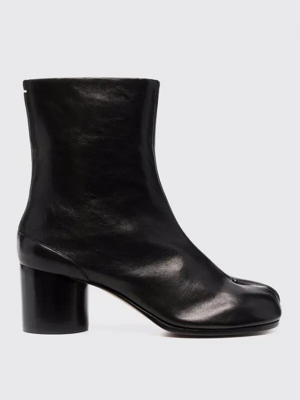 MAISON MARGIELA Tabi Lambskin Ankle Boots - Black
