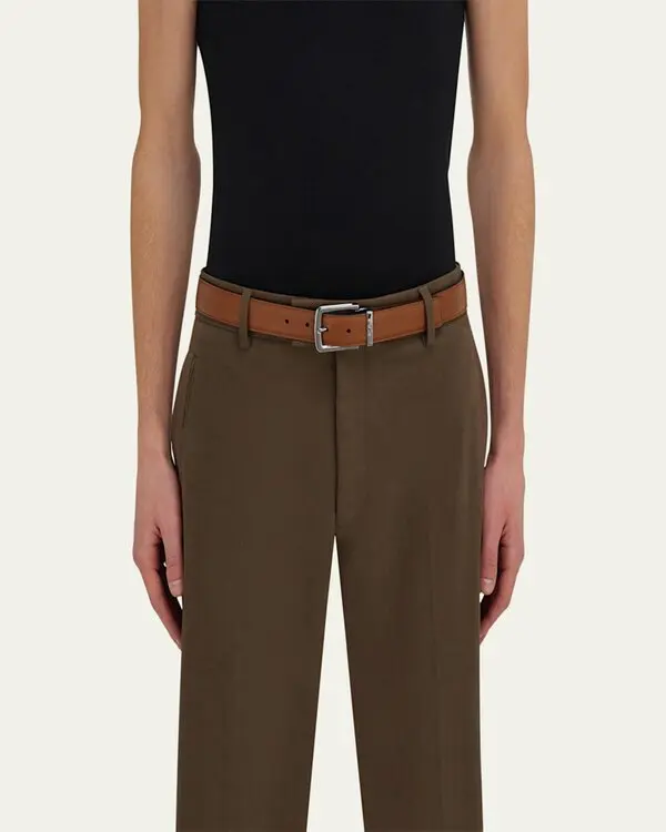 FERRAGAMO Reversible Leather Belt