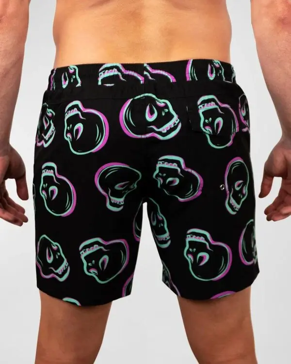 MACEOO Apos;s Lion Swim Shorts - Skull Float Black