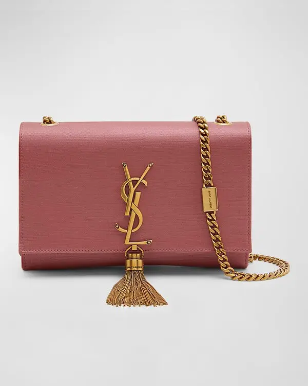 gold chain bag ysl kate tassel bag small