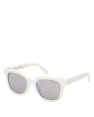 Moncler Audree Square Sunglasses, 50mm In White/Gray  display picture 2