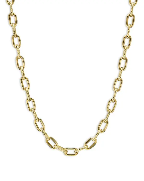 David Yurman 18k Yellow Dy Madison Chain Necklace - Gold