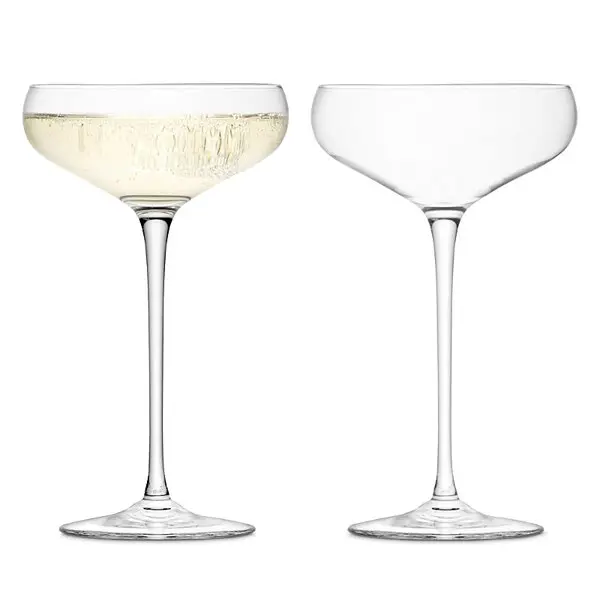 LSA Wine 10-oz. Champagne Saucer, Set Of 2 - Clear