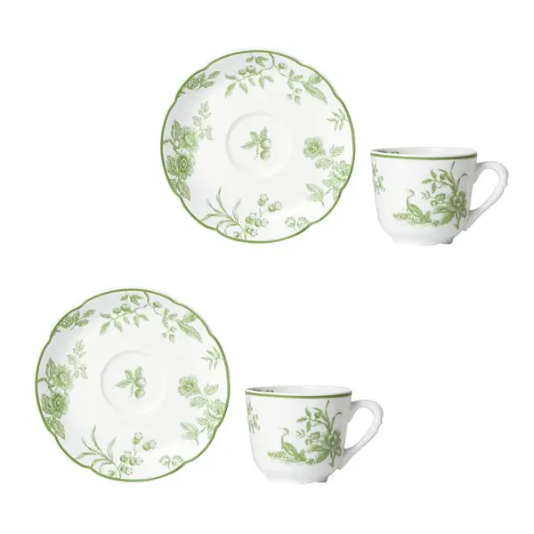Bernardaud Albertine Espresso Cup & Saucer, Set Of 2 - Multi