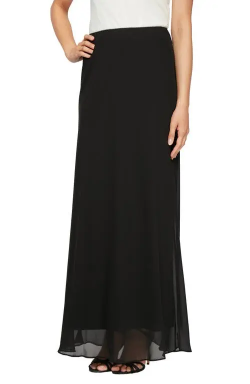 Alex Evenings Chiffon A-line Skirt