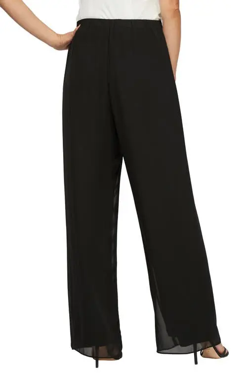Alex Evenings Chiffon Palazzo Pants