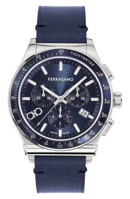 FERRAGAMO 1927 Chronograph Strap Watch - Steel