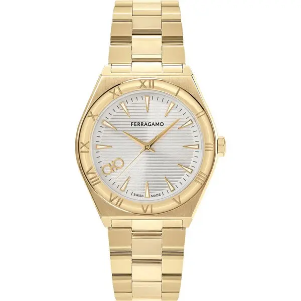 FERRAGAMO Vega Upper East Bracelet Watch - Ip Yellow Gold